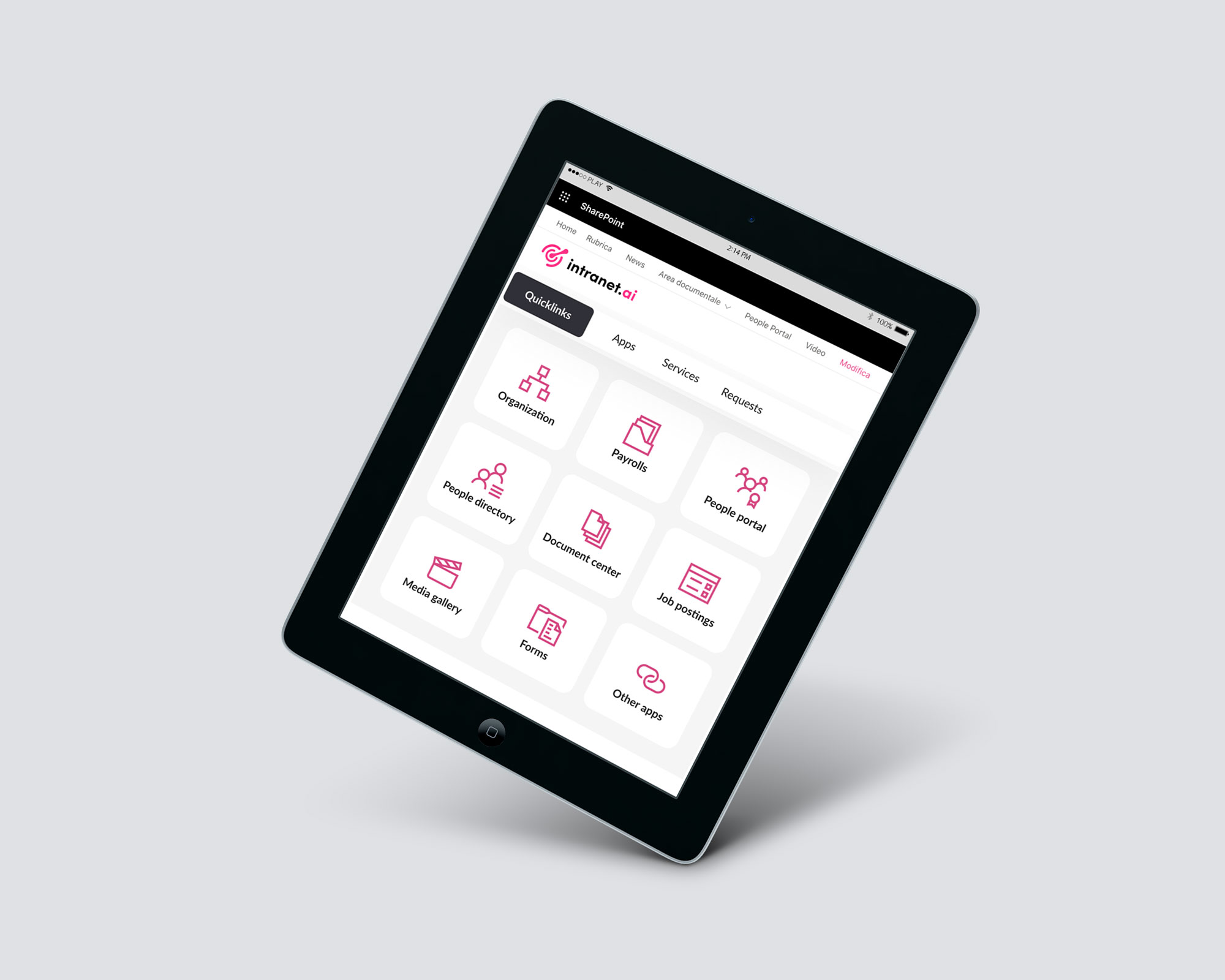 Best Company App Links in your intranet