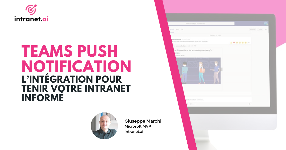 Teams Push Notifications : tenez votre intranet Sharepoint informé