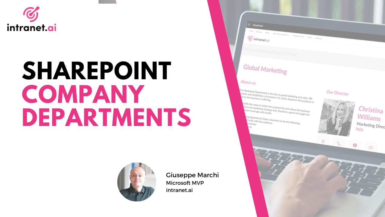 SharePoint Company Departments: The department sites in your intranet